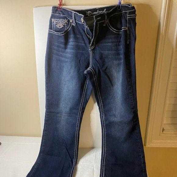new directions | Jeans | New Direction Dark Blue Jeans With Design Size ...